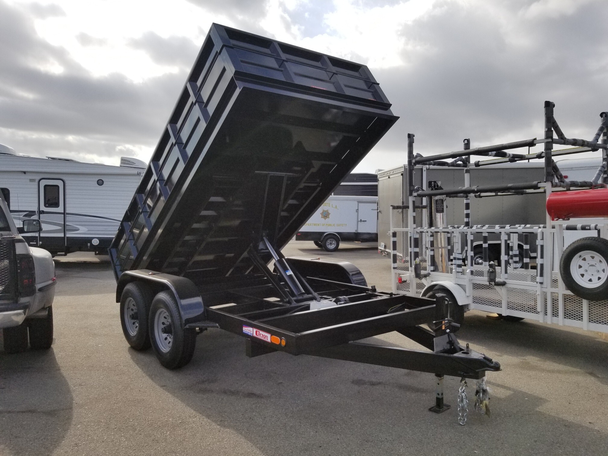 2021 Carson Trailer (dt) 12' Carson Dump Trailer For Sale in Gardena ...